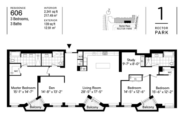 333 Rector Place 606, New York, NY, 10038 | Nest Seekers | Nest Seekers